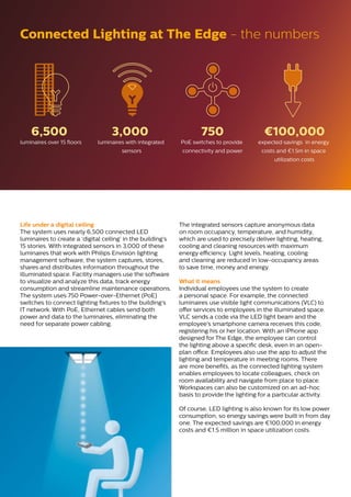 The Edge Amsterdam Connected Lighting Case Study INT | PDF