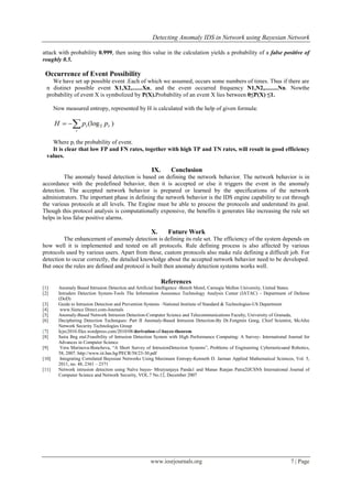 Detecting Anomaly IDS in Network using Bayesian Network | PDF | Information and Network Security ...