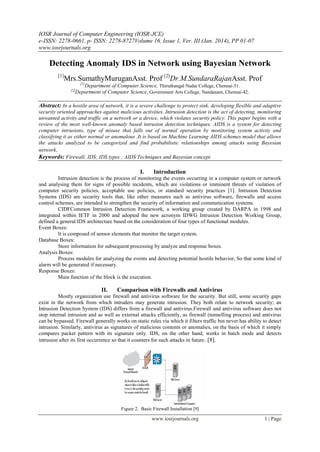 Detecting Anomaly IDS in Network using Bayesian Network | PDF