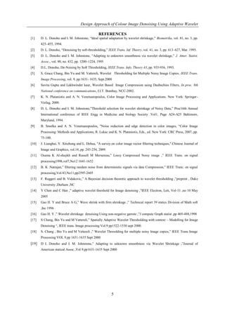 Design Approach of Colour Image Denoising Using Adaptive Wavelet | PDF