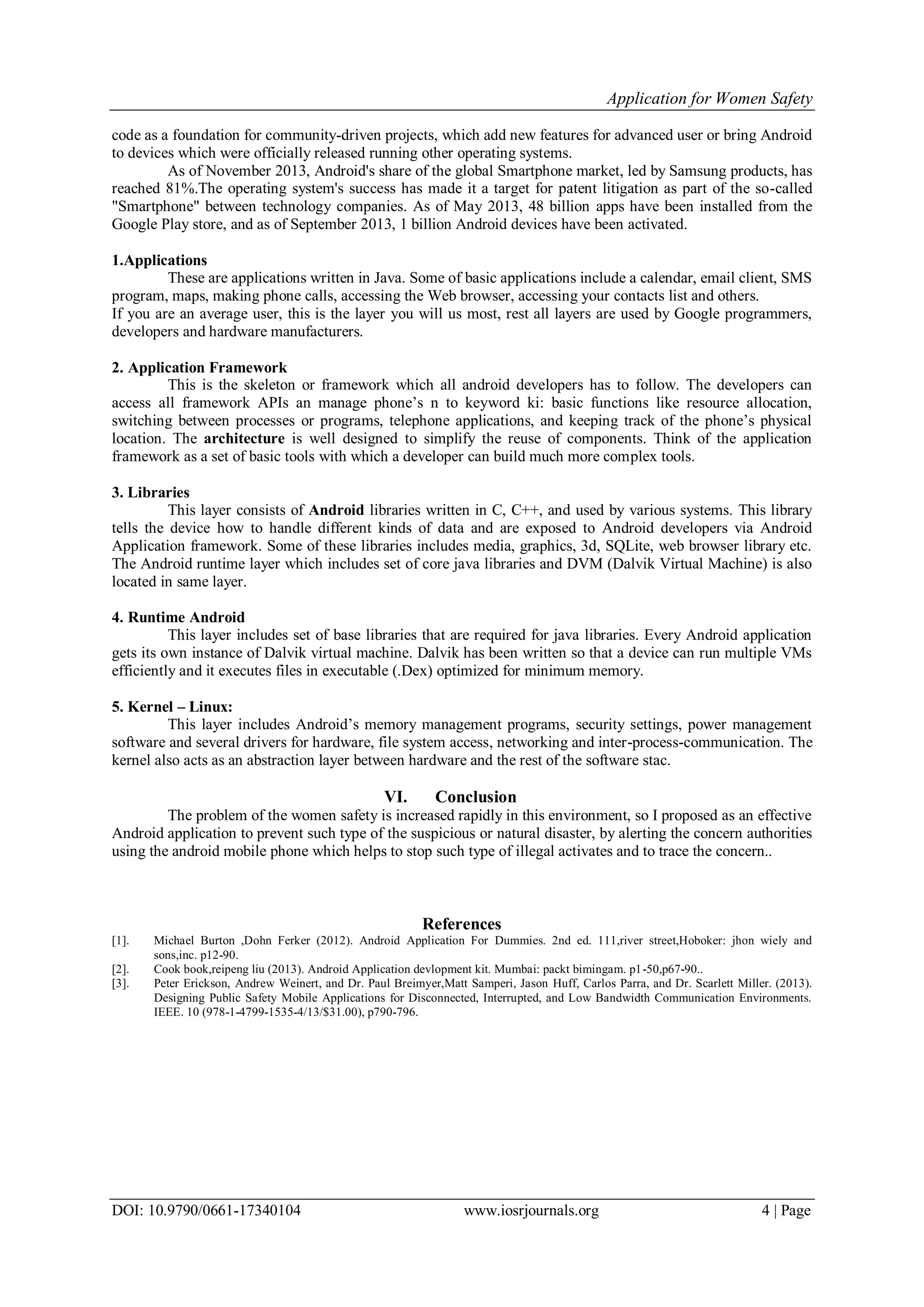 Application for Women Safety | PDF