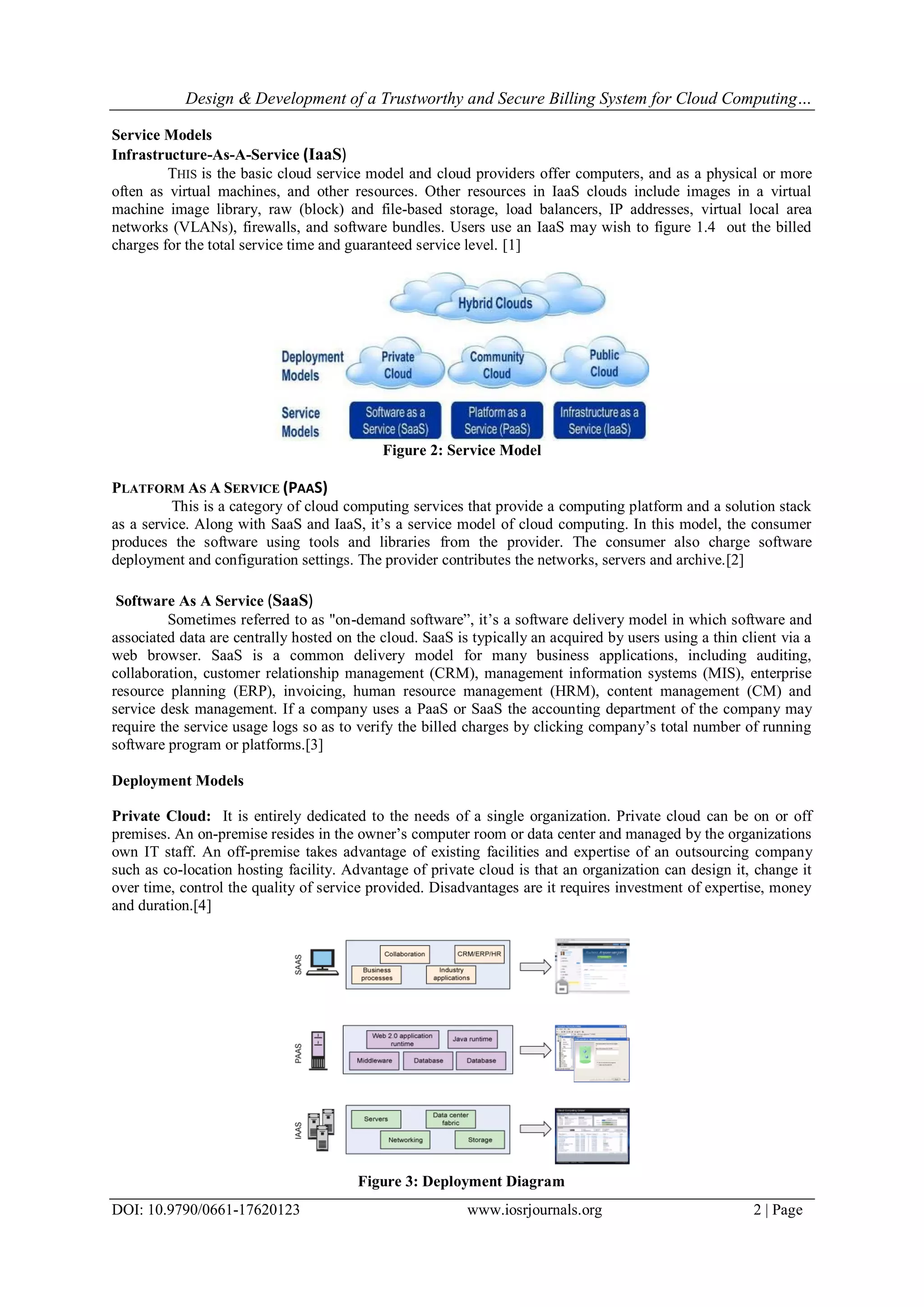 Design & Development of a Trustworthy and Secure Billing System for ...