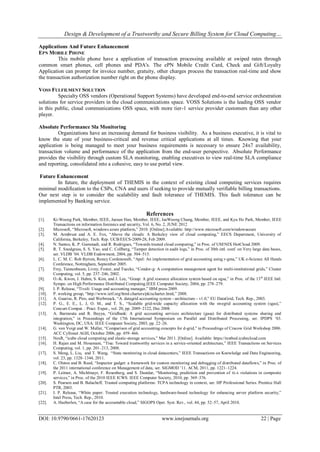 Design & Development of a Trustworthy and Secure Billing System for Cloud Computing Architecture ...