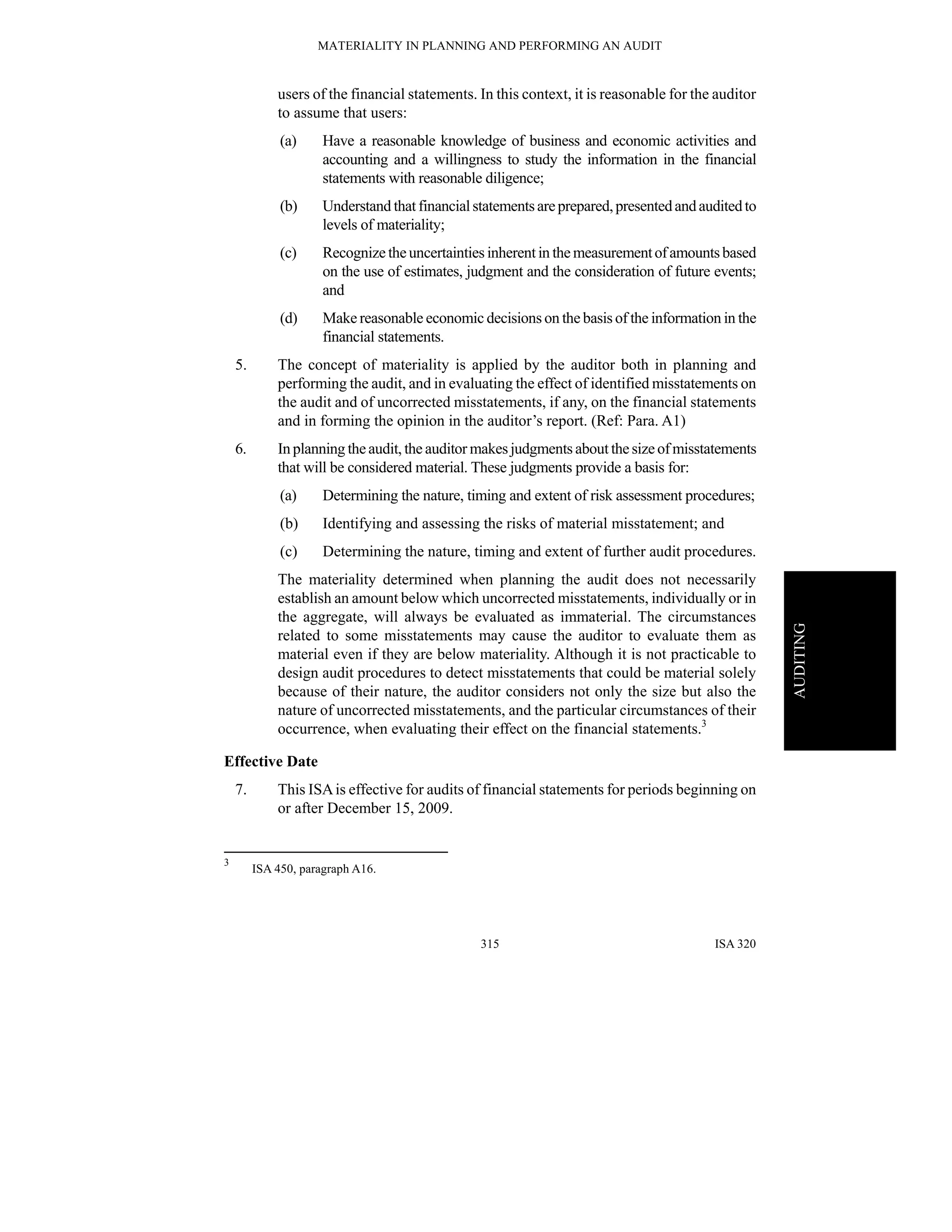 A018 2010-iaasb-handbook-isa-320 | PDF