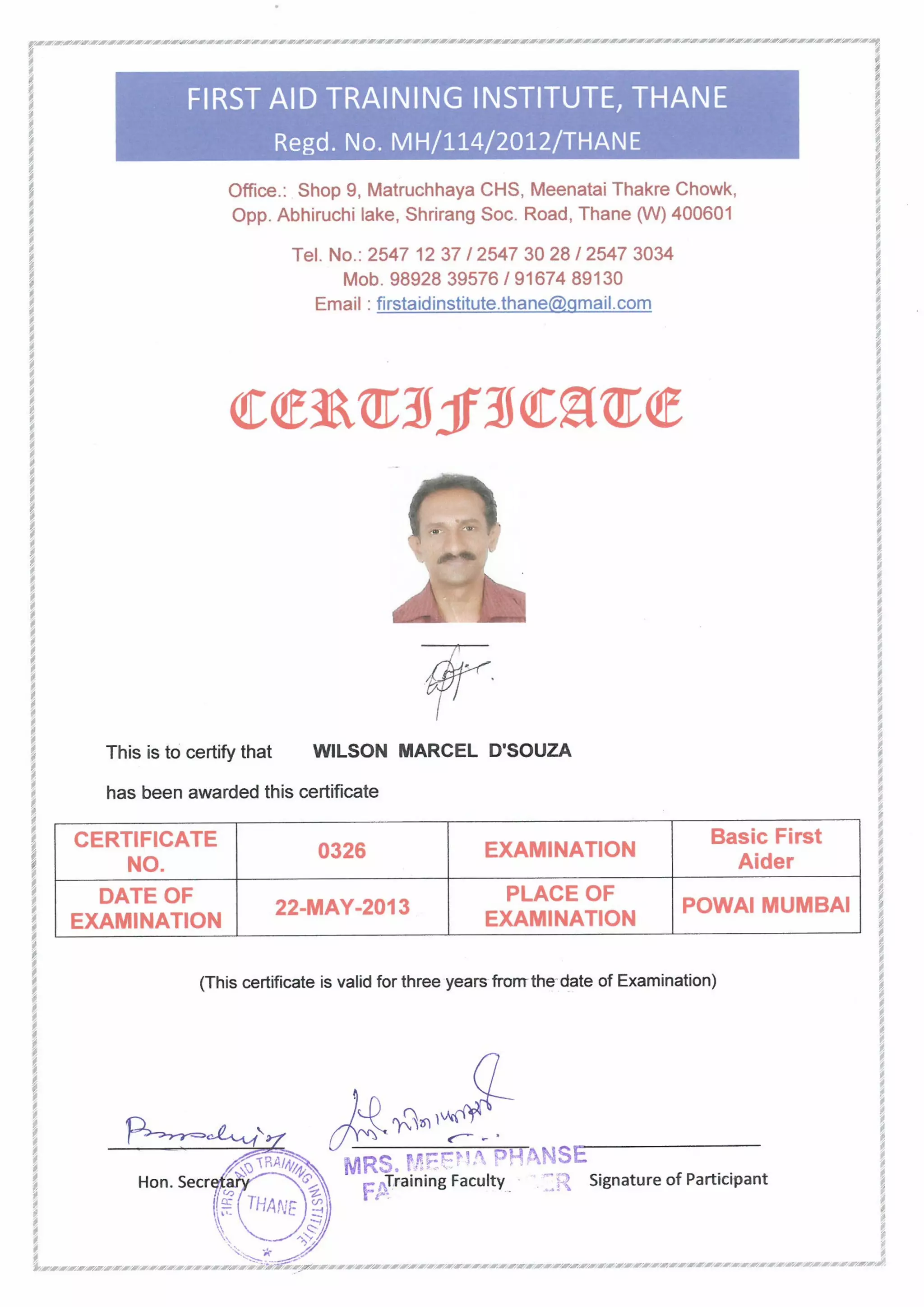 First Aid training Institute | PDF