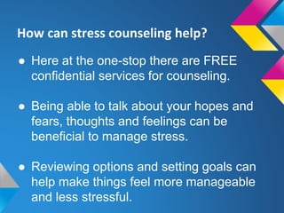 Stress Counseling | PPTX