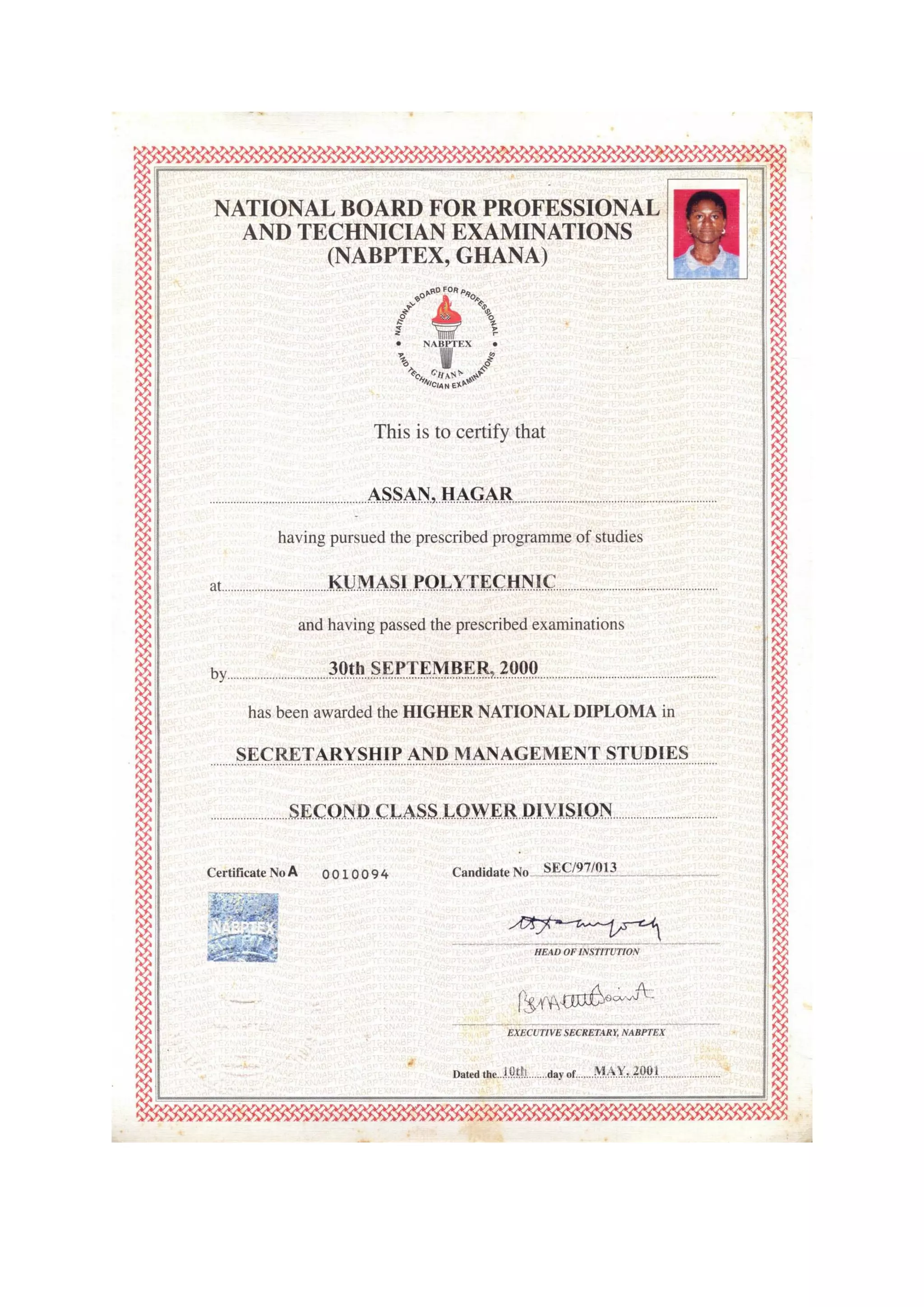HND certificate | PDF