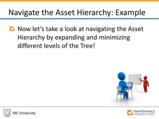 A01 - Defining the Asset Hierarchy and Structure (MCU) | PPTX