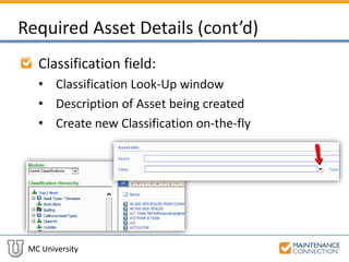 A01 - Defining the Asset Hierarchy and Structure (MCU) | PPTX