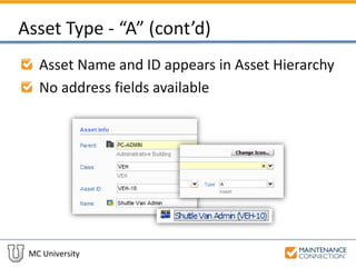 A01 - Defining the Asset Hierarchy and Structure (MCU) | PPTX