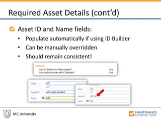 A01 - Defining the Asset Hierarchy and Structure (MCU) | PPTX