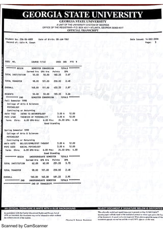 Roth GA State transcripts | PDF