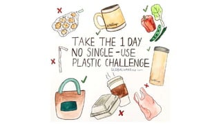 SAY NO TO SINGLE USE PLASTIC | PPTX