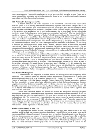 Pater Noster (Matthew 6:9-13) As a Paradigm for Ecumenical Commitment ...