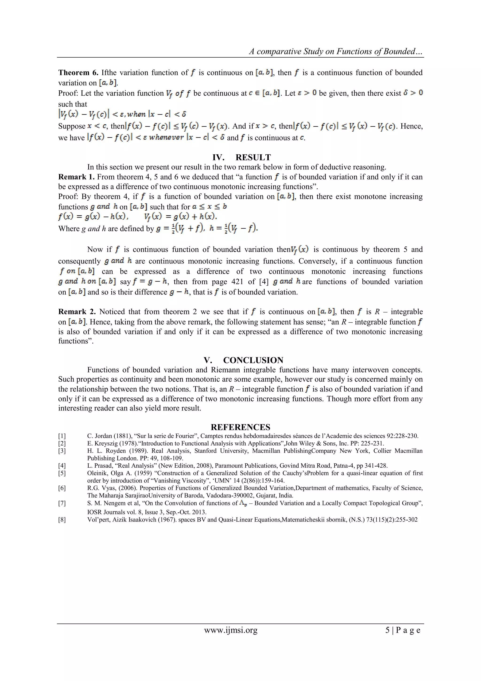 International Journal of Mathematics and Statistics Invention (IJMSI) | PDF