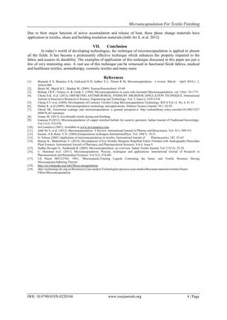 Microencapsulation for Textile Finishing | PDF