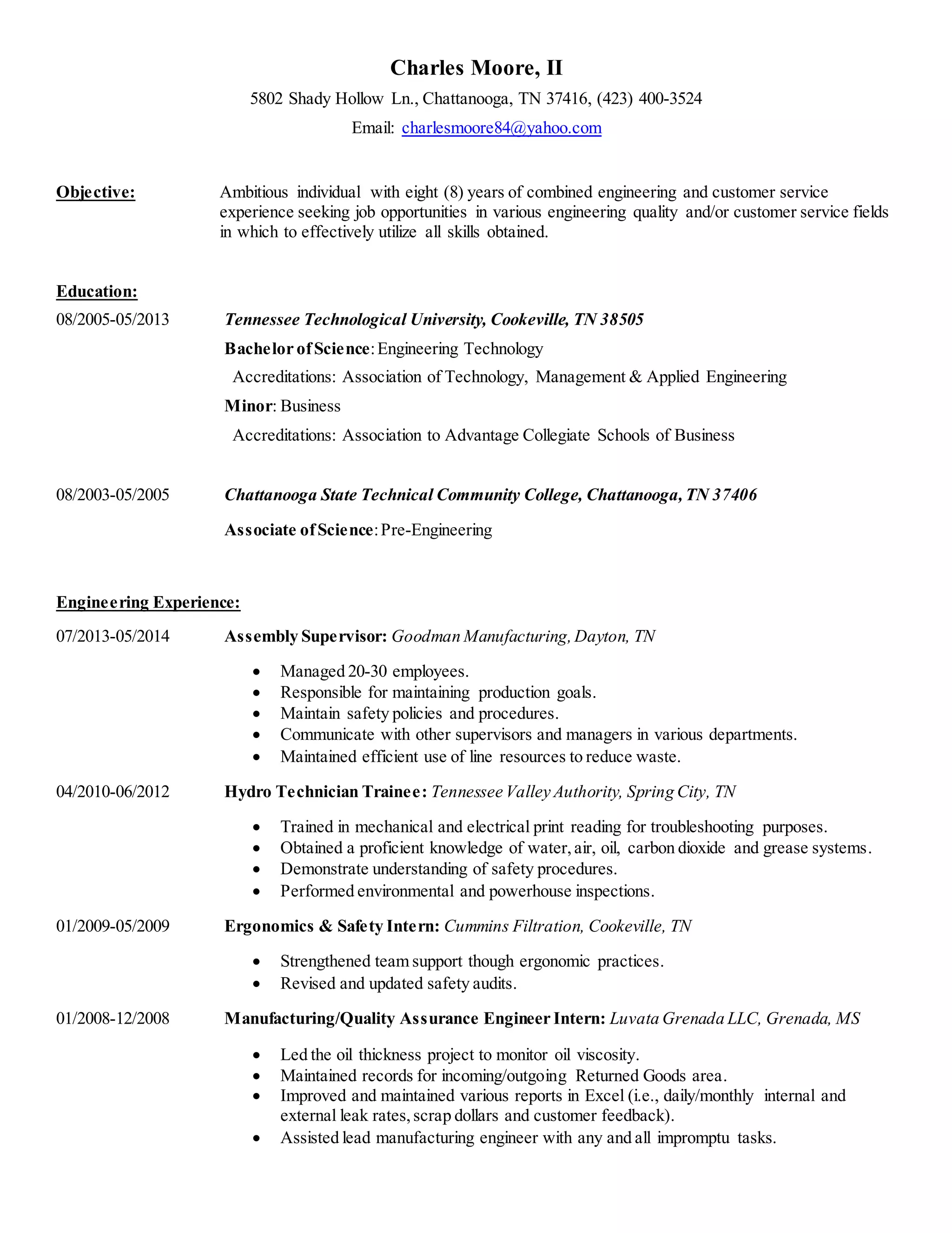 New Official Resume | PDF