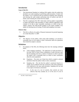 A027 2010-iaasb-handbook-isa-530 | PDF