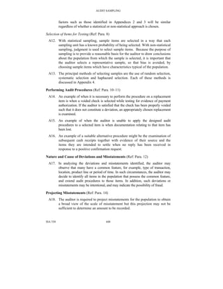 A027 2010-iaasb-handbook-isa-530 | PDF