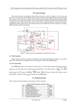 PID Compensator Control Scheme of Synchronous Buck DC-DC Converter with ...