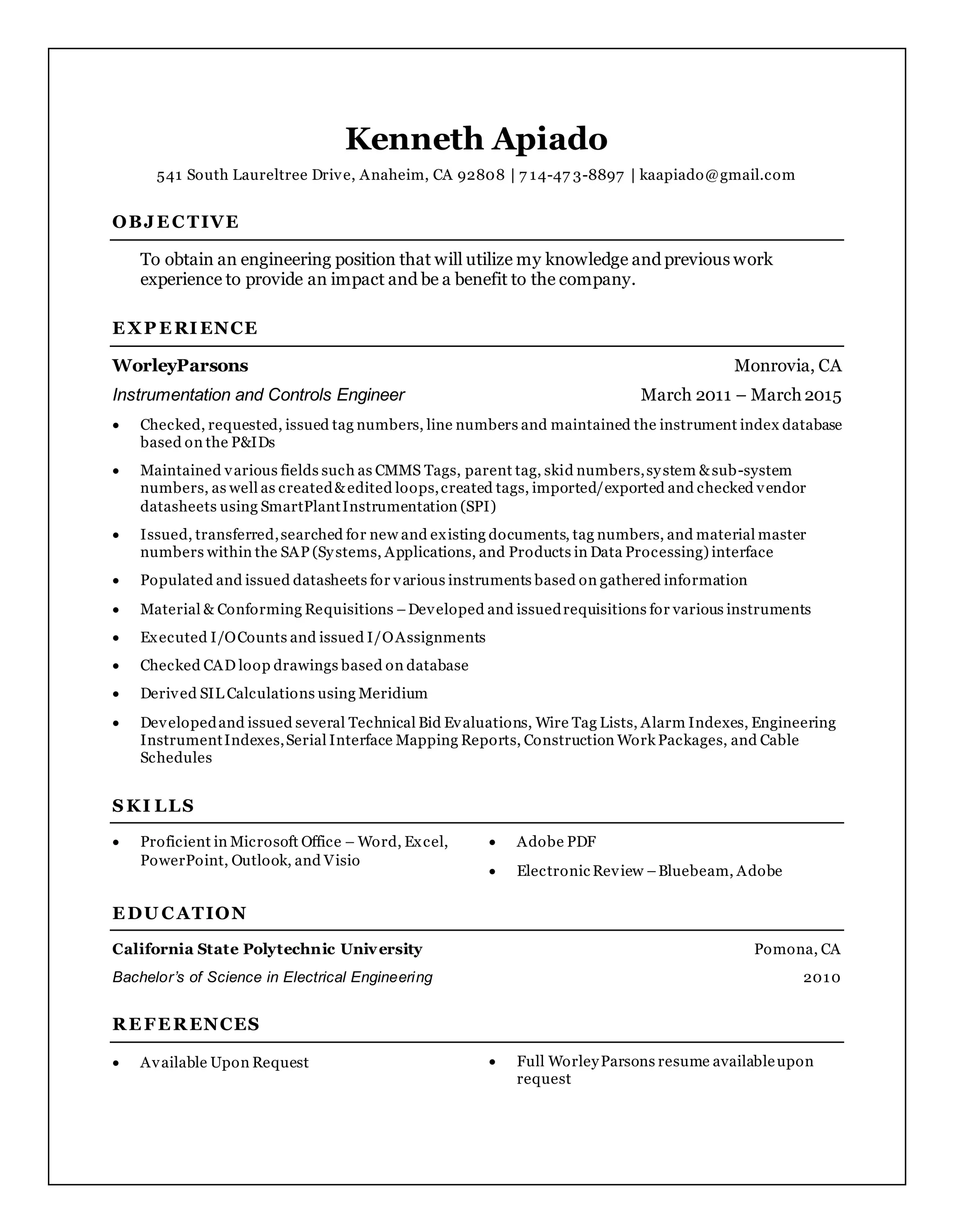 K. Apiado - Resume Sept 2015 | DOCX