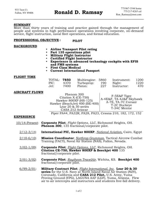 Ramsay latest CV | PDF
