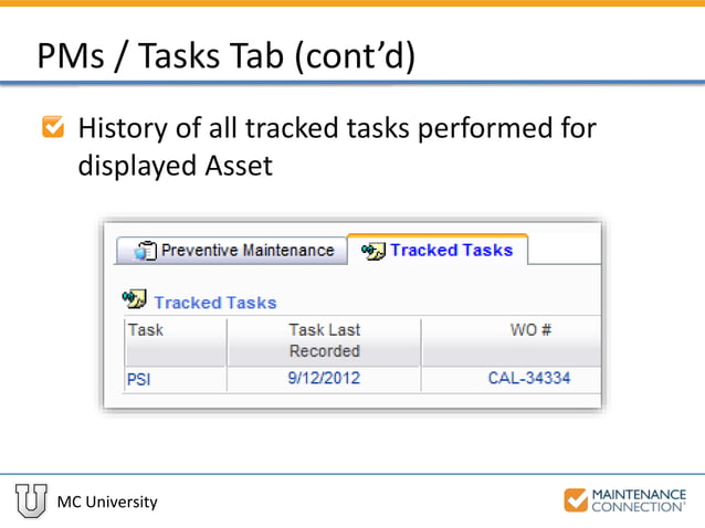 A02 - Overview of Asset Details and Tabs (MCU) | PPT
