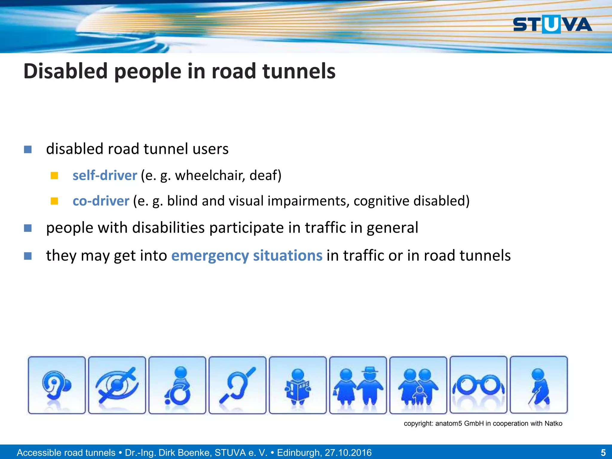 RIWC_PARA_A030 Disabled People and Disasters in Road Tunnels | PPTX