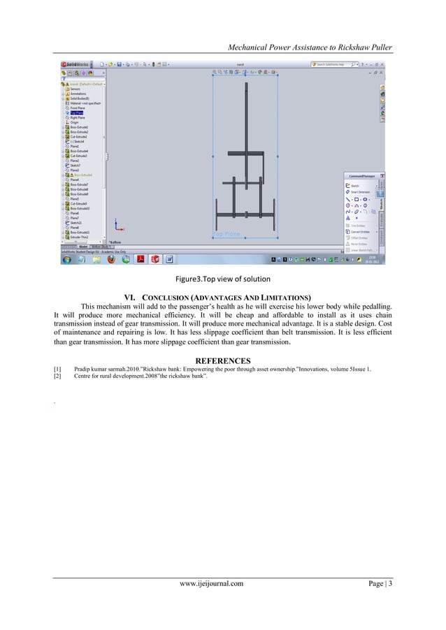 Mechanical Power Assistance to Rickshaw Puller | PDF