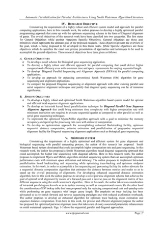 Automatic Parallelization for Parallel Architectures Using Smith Waterman Algorithm-Literature ...