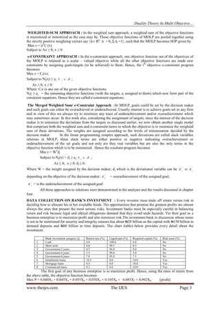 Duality Theory in Multi Objective Linear Programming Problems | PDF