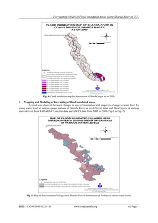 Forecasting Model of Flood Inundated Areas along Sharda River in U.P. | PDF