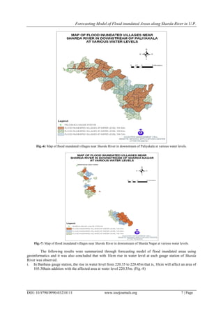 Forecasting Model of Flood Inundated Areas along Sharda River in U.P. | PDF