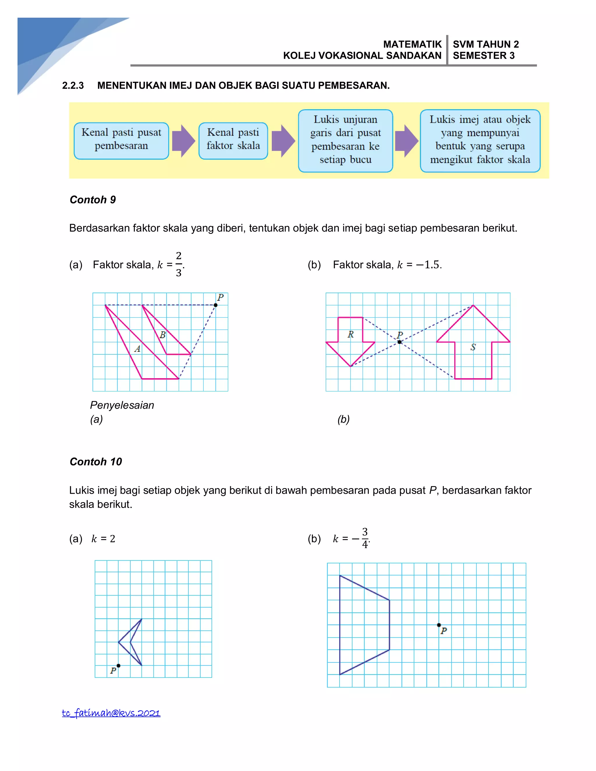 MATEMATIK SEM 3 TRANSFORMASI | PDF