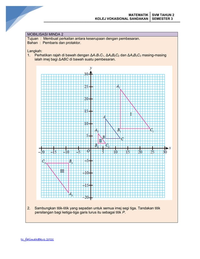 MATEMATIK SEM 3 TRANSFORMASI | PDF