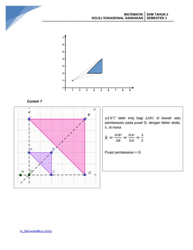 MATEMATIK SEM 3 TRANSFORMASI | PDF