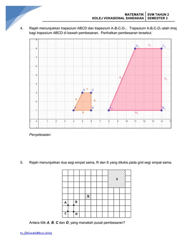 MATEMATIK SEM 3 TRANSFORMASI | PDF