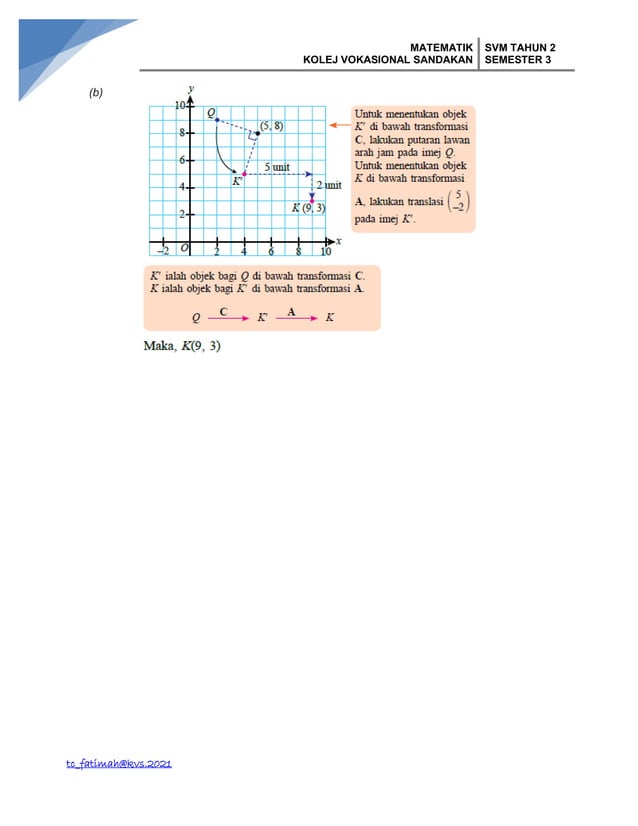MATEMATIK SEM 3 TRANSFORMASI | PDF