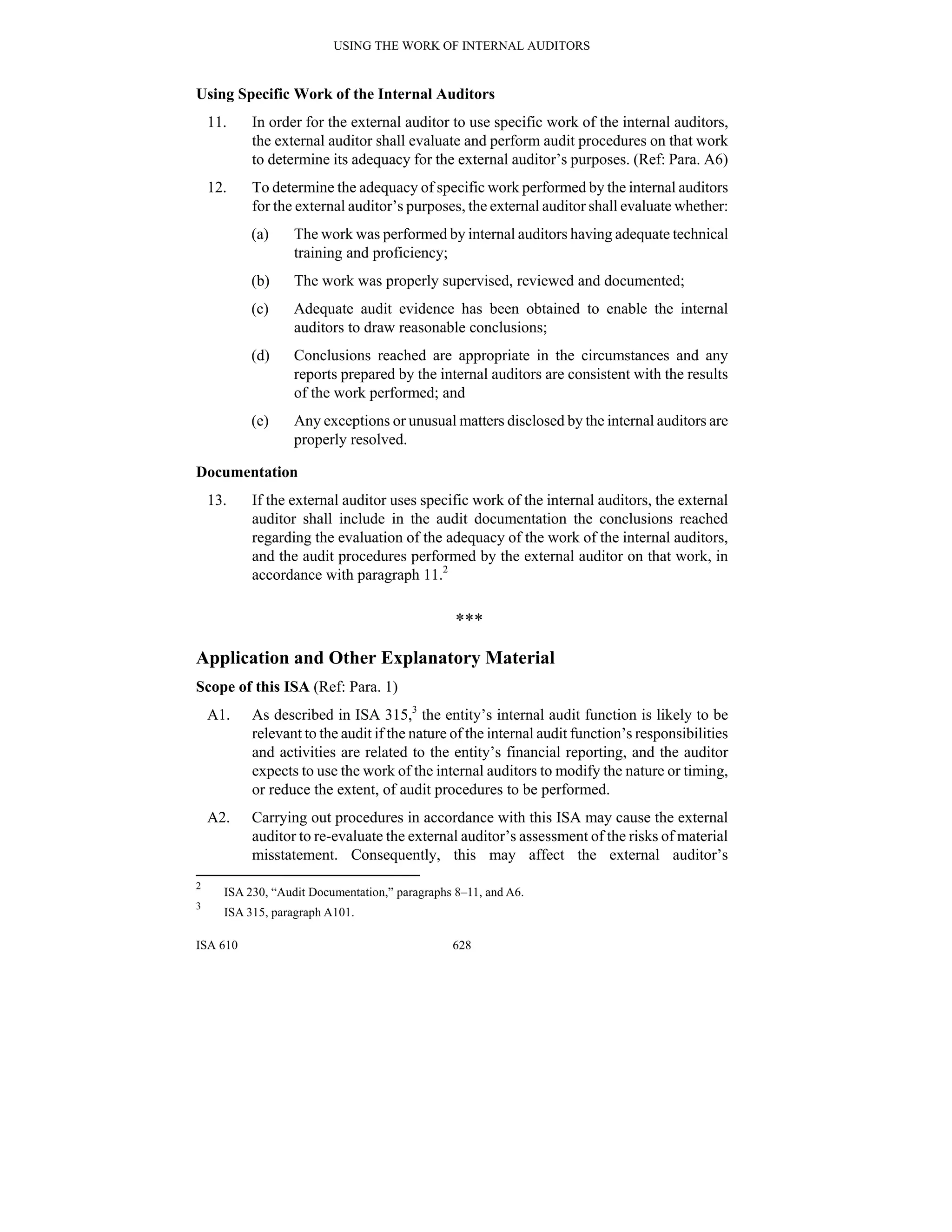 A034 2010-iaasb-handbook-isa-610 | PDF