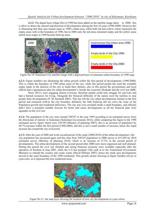 Spatial Analysis for Urban development between “1990-2010” in city of ...