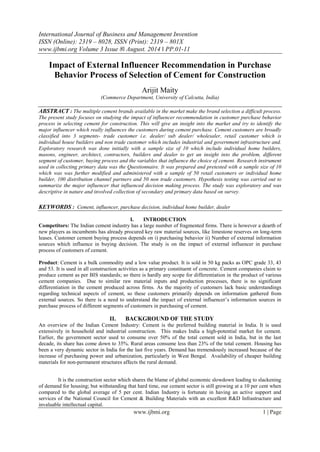 Impact of External Influencer Recommendation in Purchase Behavior ...