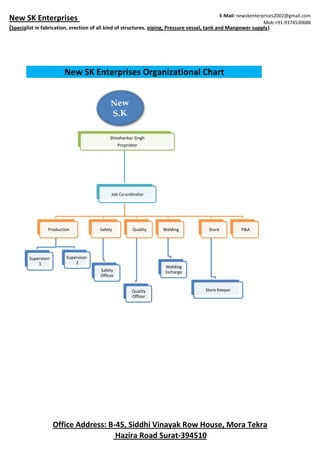 Company Profile- New SK Enterprises | PDF