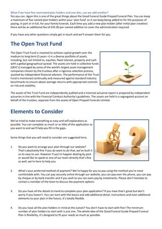 Good Funeral Guide Prepaid Funeral Plan Brochure v4 | PDF