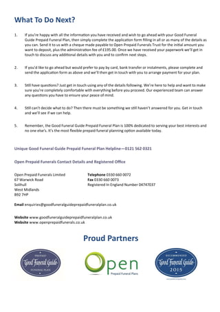 Good Funeral Guide Prepaid Funeral Plan Brochure v4 | PDF