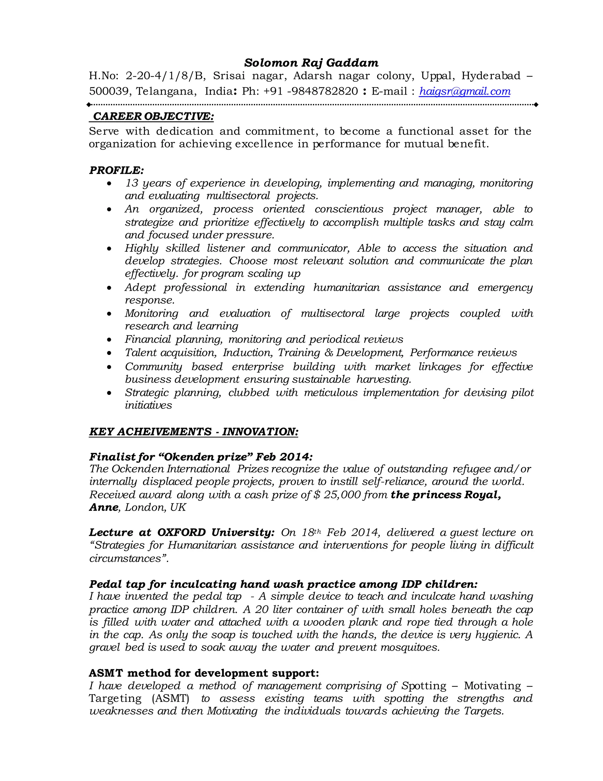 Solomon Resume 08-01-2015 | DOCX