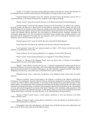 WORK SAMPLE - summary of bond documents Bellin 2015 | PDF