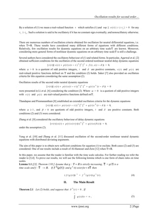 Oscillation results for second order nonlinear neutral delay dynamic ...