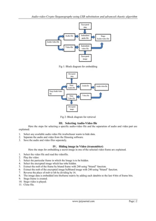 Audio-video Crypto Steganography using LSB substitution and advanced chaotic algorithm | PDF