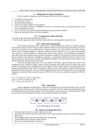 Audio-video Crypto Steganography using LSB substitution and advanced chaotic algorithm | PDF