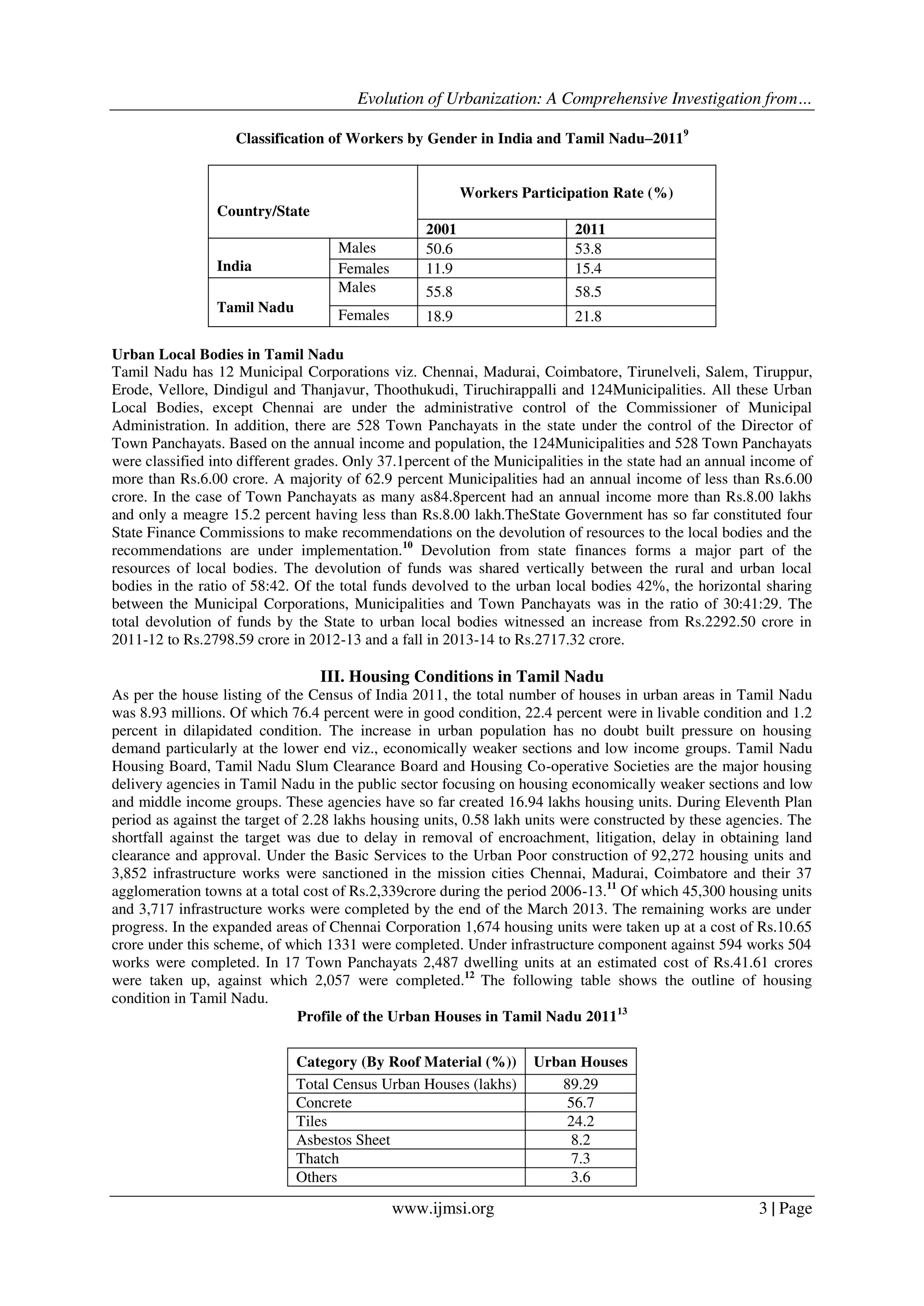 Evolution of Urbanization: A Comprehensive Investigation from 2001 ...